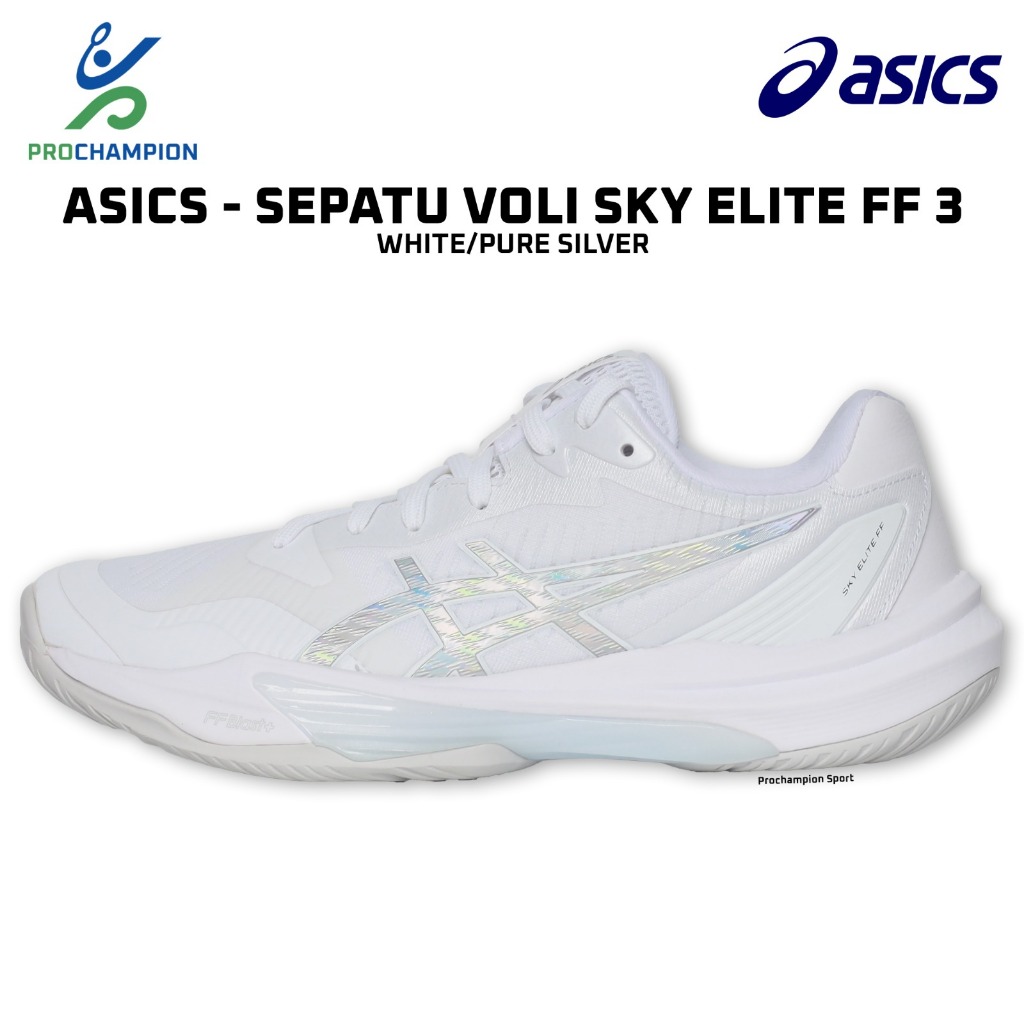 Jual Sepatu Voli Asics Sky Elite FF 3 White Pure Silver | Shopee Indonesia
