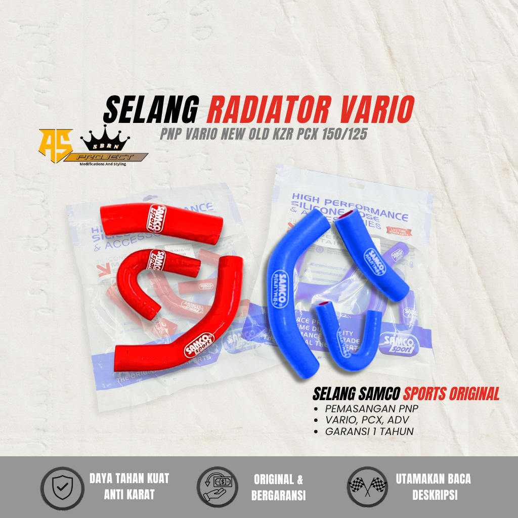 Jual Selang Radiator Samco Vario PCX ADV Tahan Panas Original Pipa ...