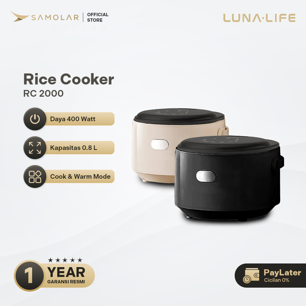 Jual LUNALIFE Rice Cooker Smart Digital Magic Com Mini 0.8L Low Watt ...