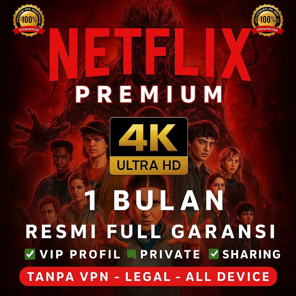 Jual NETFLIX PRIVATE PREMIUM 1 BULAN ORIGINAL FULL GARANSI 4K | Shopee ...