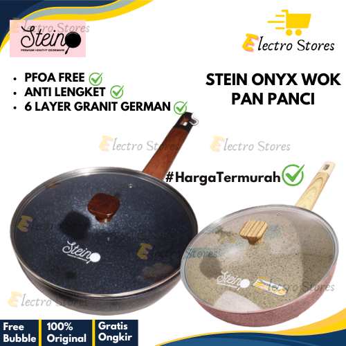 Jual Steincookware Stein Wokpan 30 cm Wok Pan 30cm 1 Handle ONYX SERIES ...