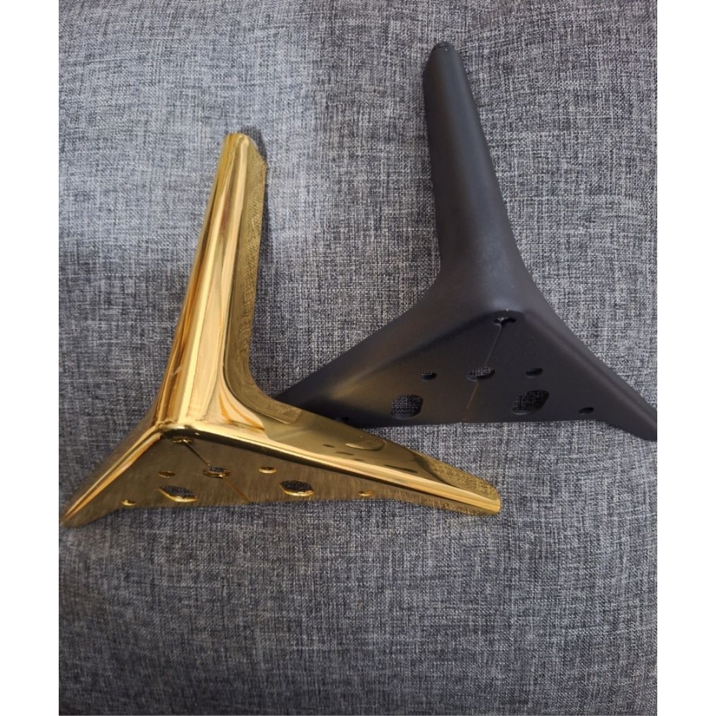 Jual Kaki Sofa black and Gold Siku T Segitiga / Kaki Sofa Emas / Kaki ...
