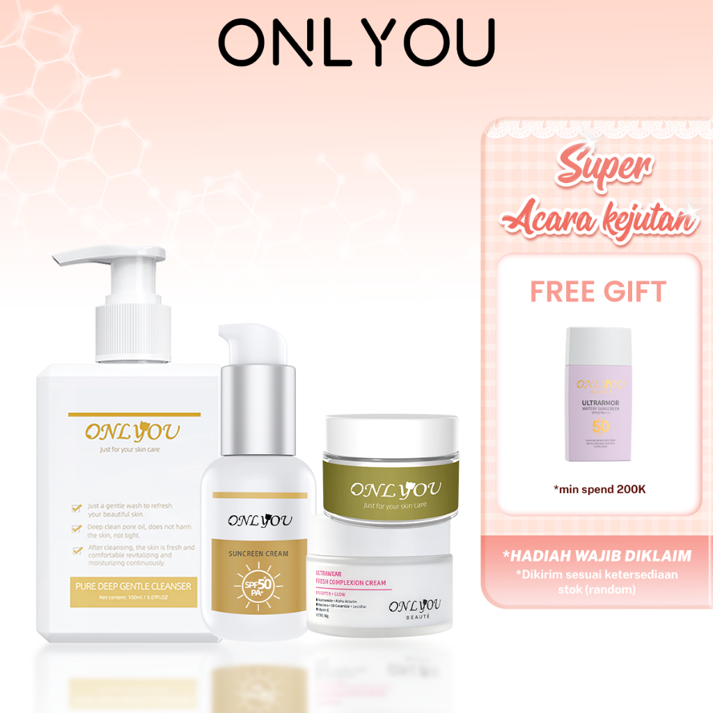 Jual ONLYOU 4PCS PAKET / ONLYOU Instant Brightening Tone Up Cream ...
