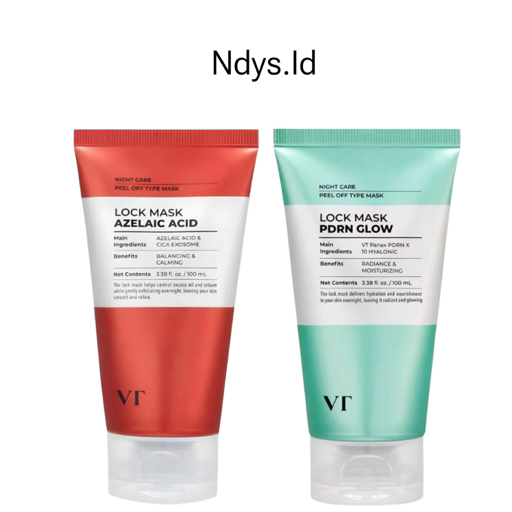 Jual VT COSMETICS PDRN Glow Lock Mask A zelaic Acid / VT Lock PDRN Glow ...