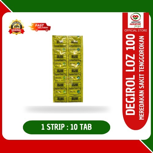 Jual DEGIROL LOZ BOX STRIP ISI 10 TAB/ OBAT HISAP SARIAWAN SAKIT ...