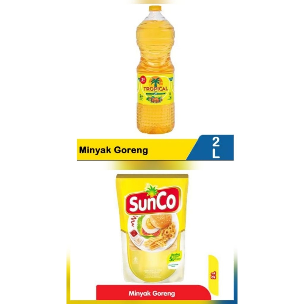 Jual SUNCO/TROPICAL Minyak Goreng Refill 2L Minyak Bening Glowing ...