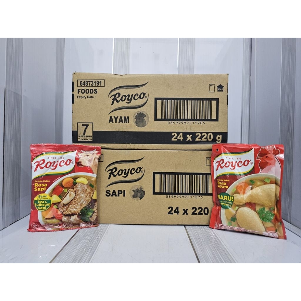 Jual Royco 220g Ayam/Sapi x 24 pcs Per Karton | Shopee Indonesia