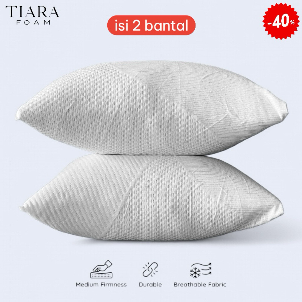 Jual (Isi 2) BANTAL HOTEL BUSA MEMORY FOAM SUPER PREMIUM UK 60x40 ...