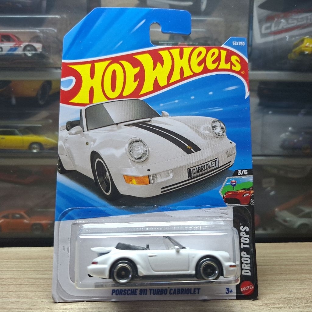 Jual Hot Wheels Porsche 911 Turbo Cabriolet White C 2026 - Original ...