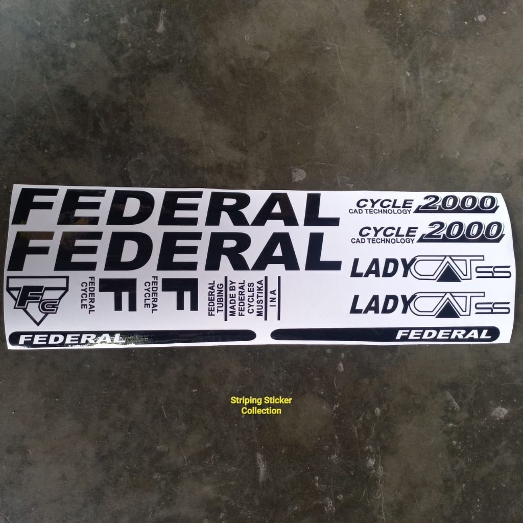 Jual Cutting Sticker Sepeda FEDERAL FC 2000 LADY CAT | Shopee Indonesia