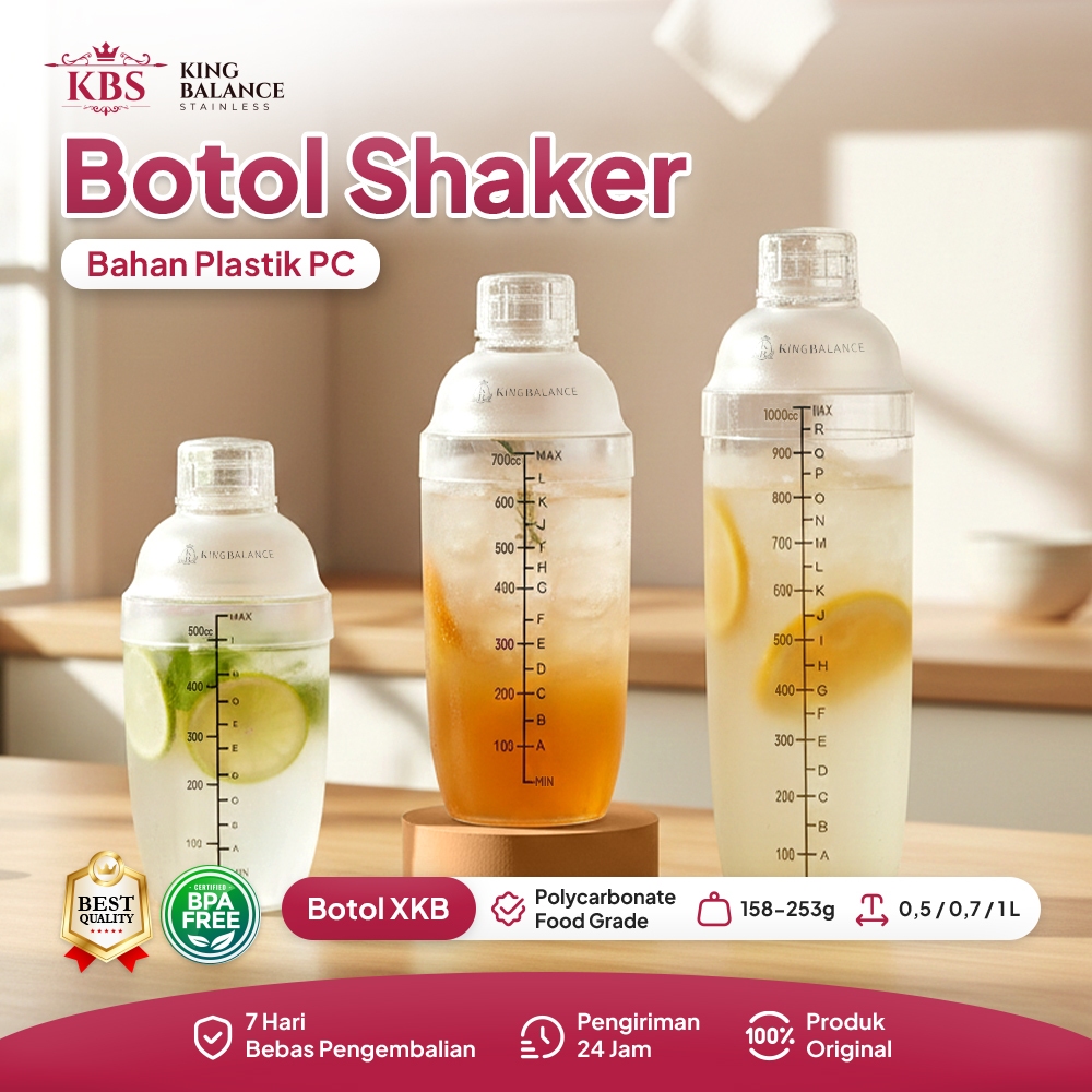 Jual King Balance Stainless Botol Shaker Minuman 700ml/1000ml–Cup ...