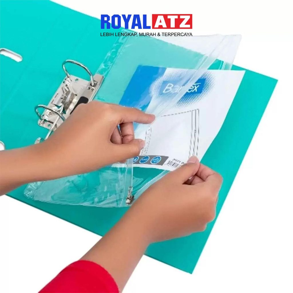 Jual Bantex Zipper Pocket A4 Transparan Map Plastik Dokumen Resleting ...