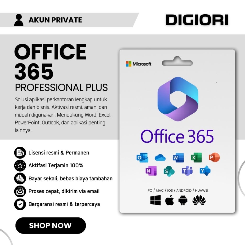 Jual Promo Office 365 Original / Akun Ori Lifetime / Support Windows ...