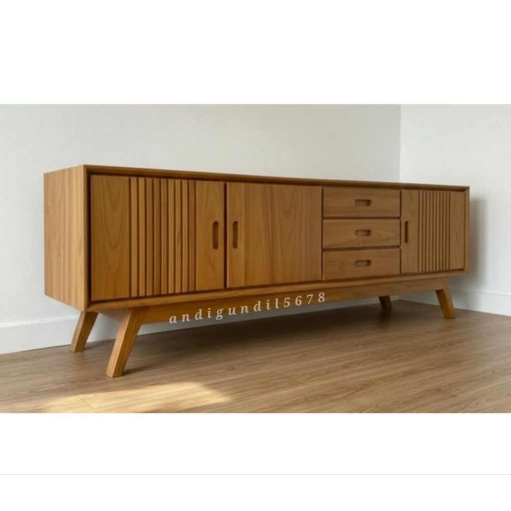 Jual CABINET LEMARI KABINET 200cm KAYU JATI TPK PERHUTANI KABINET TV ...