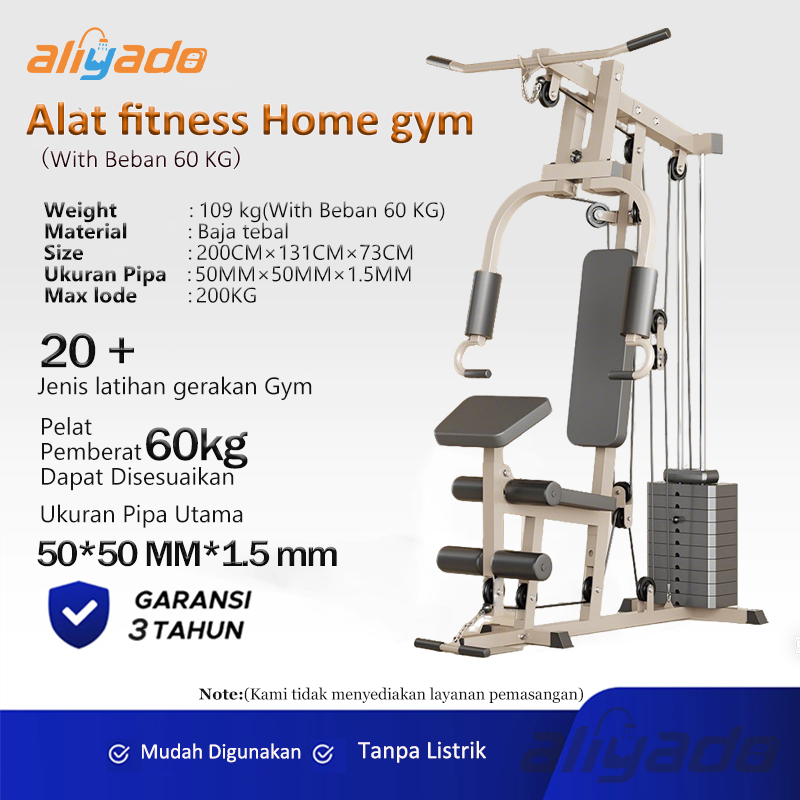 Jual Alat fitness Home gym 1 sisi Plus Leg Extension Leg Curl Seated ...