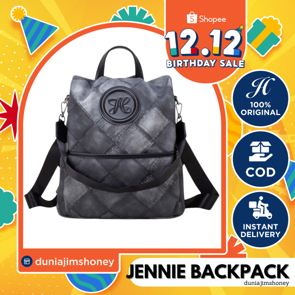 Jual Jims Honey JENNIE BACKPACK Tas Ransel Punggung Kerja Kuliah ...