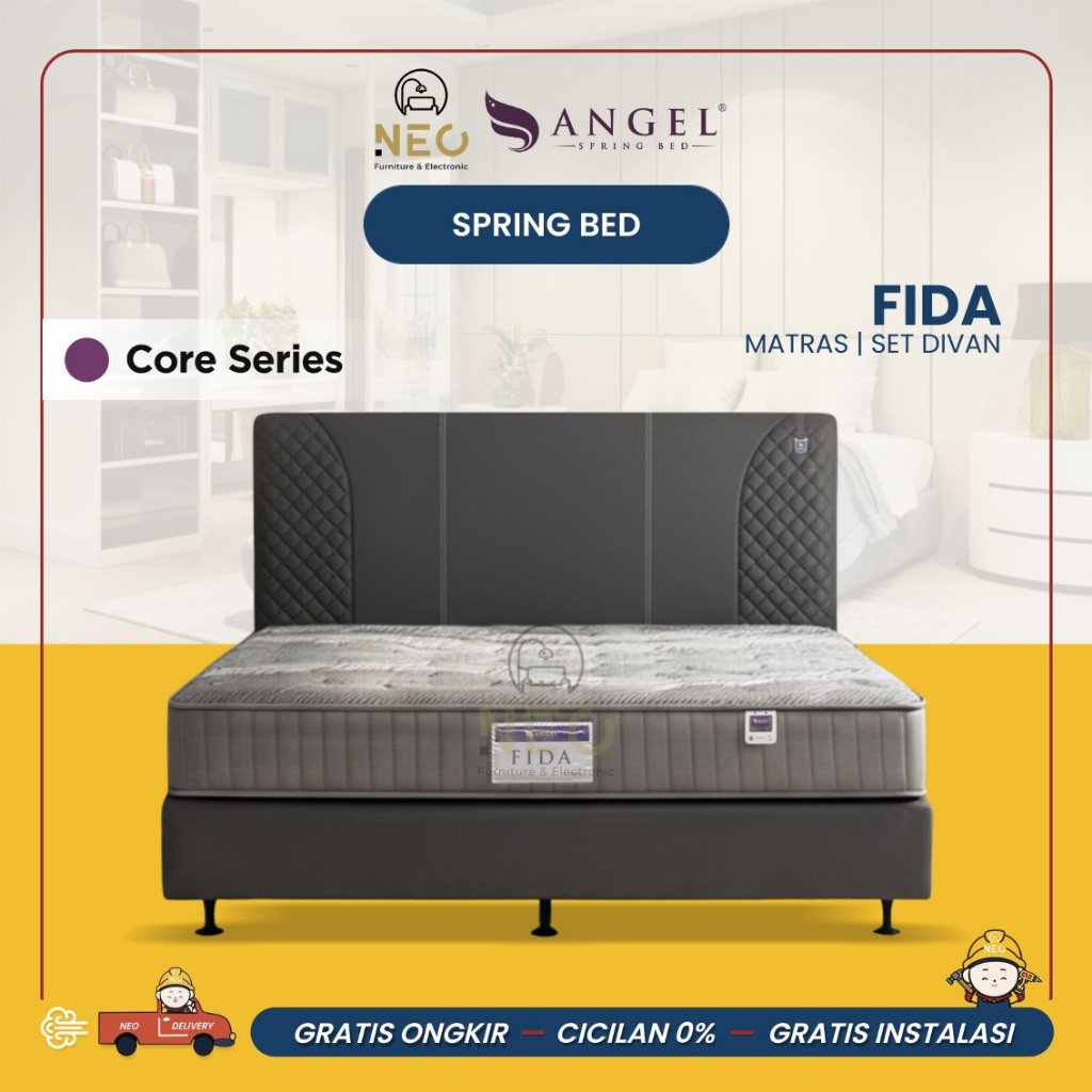 Jual NEO - SPRINGBED ANGEL NEW FIDA FULLSET KASUR AJA MATRASS ONLY SET ...