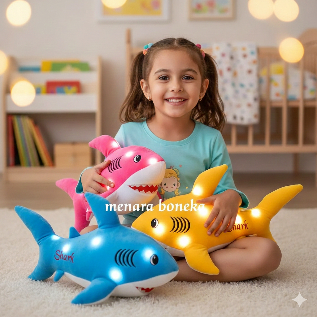 Jual Boneka Hiu Boneka Hiu Baby Shark Boneka LED 35cm Berlabel SNI ...