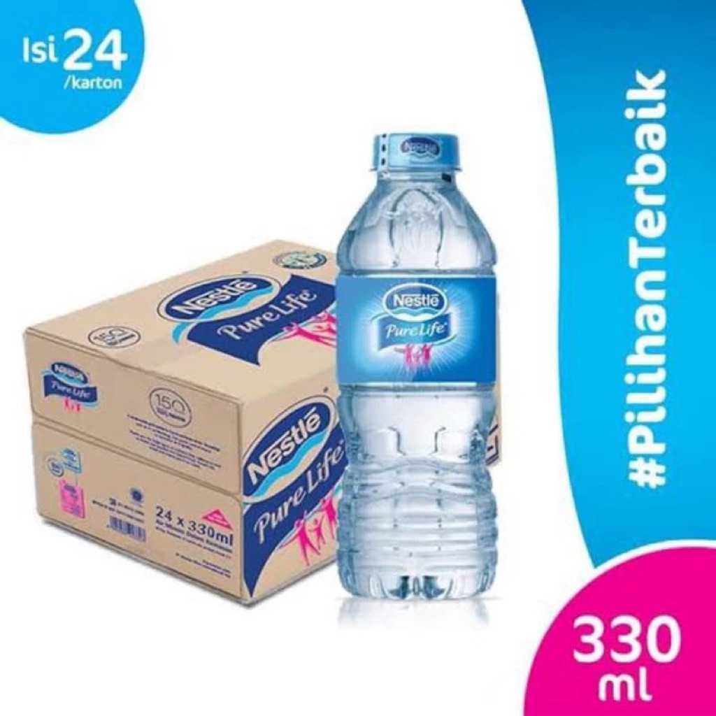 Jual Nestle Pure Life 330ml isi 24 Botol/Karton | Shopee Indonesia