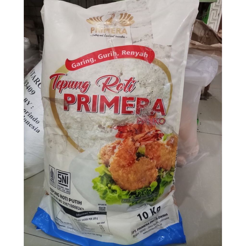 Jual TEPUNG ROTI PRIMERA PANKO WHITE READY KEMASAN 1KG/500GRM | Shopee ...