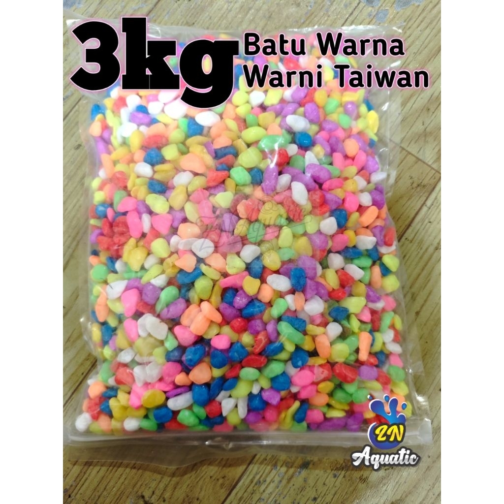 Jual 3kg Batu Warna Warni Batu Taiwan | Batu Dekorasi Aquarium ...