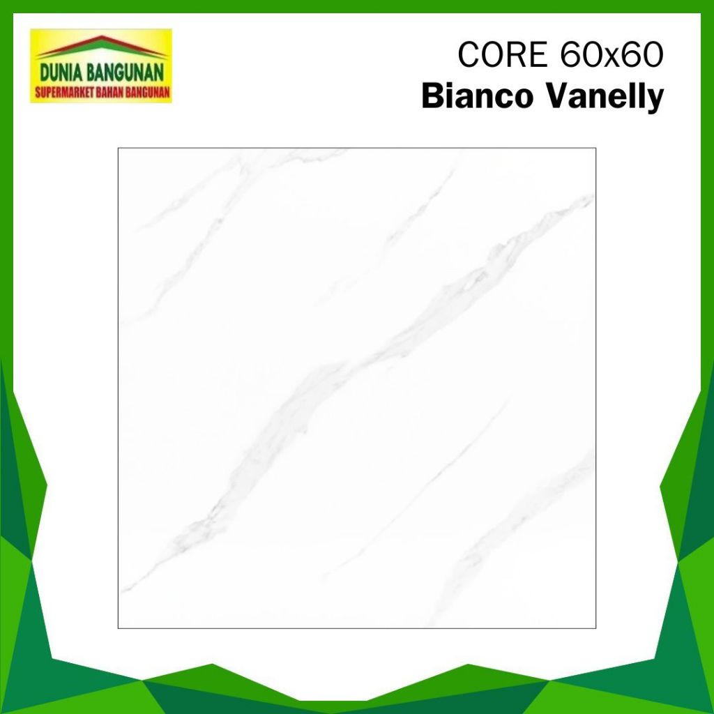 Jual Granit Lantai 60x60 KW1 Core Bianco Vanelly Granit Glossy / Granit ...