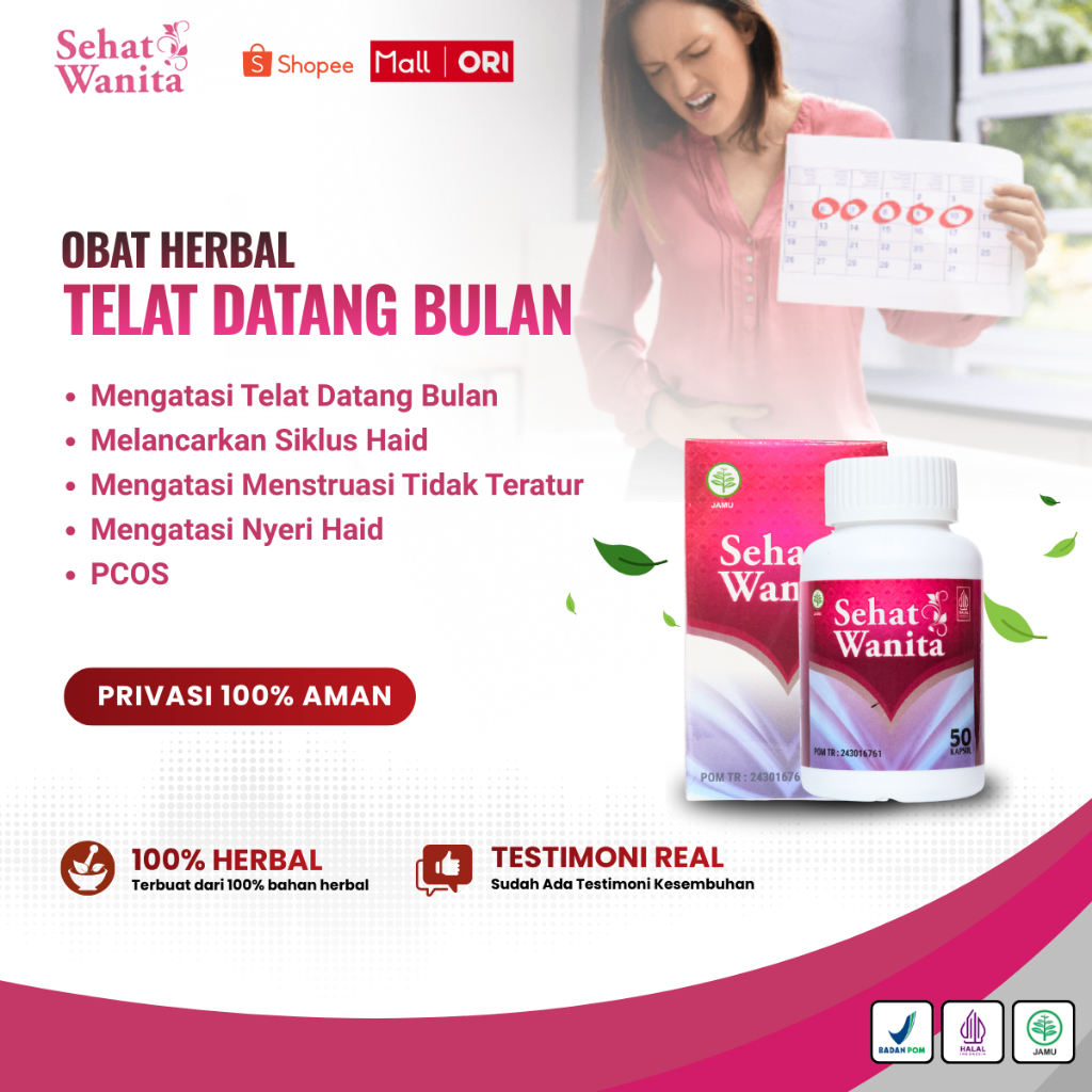 Jual Obat Telat Datang Bulan Pelancar Haid Menstruasi Tidak Teratur ...