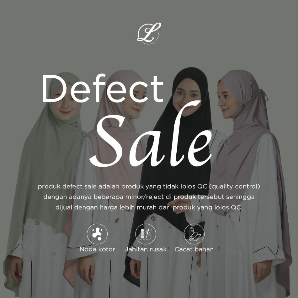 Jual Defect Sale (Produk Cacat) X Medina Bergo Instant Syar'i | Shopee ...