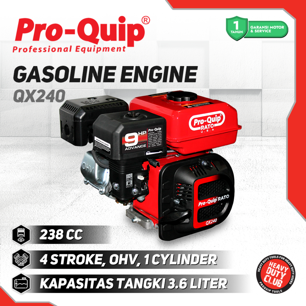 Jual PROQUIP Mesin Penggerak Bensin 4 Tak Engine Penggerak 9HP Proquip ...