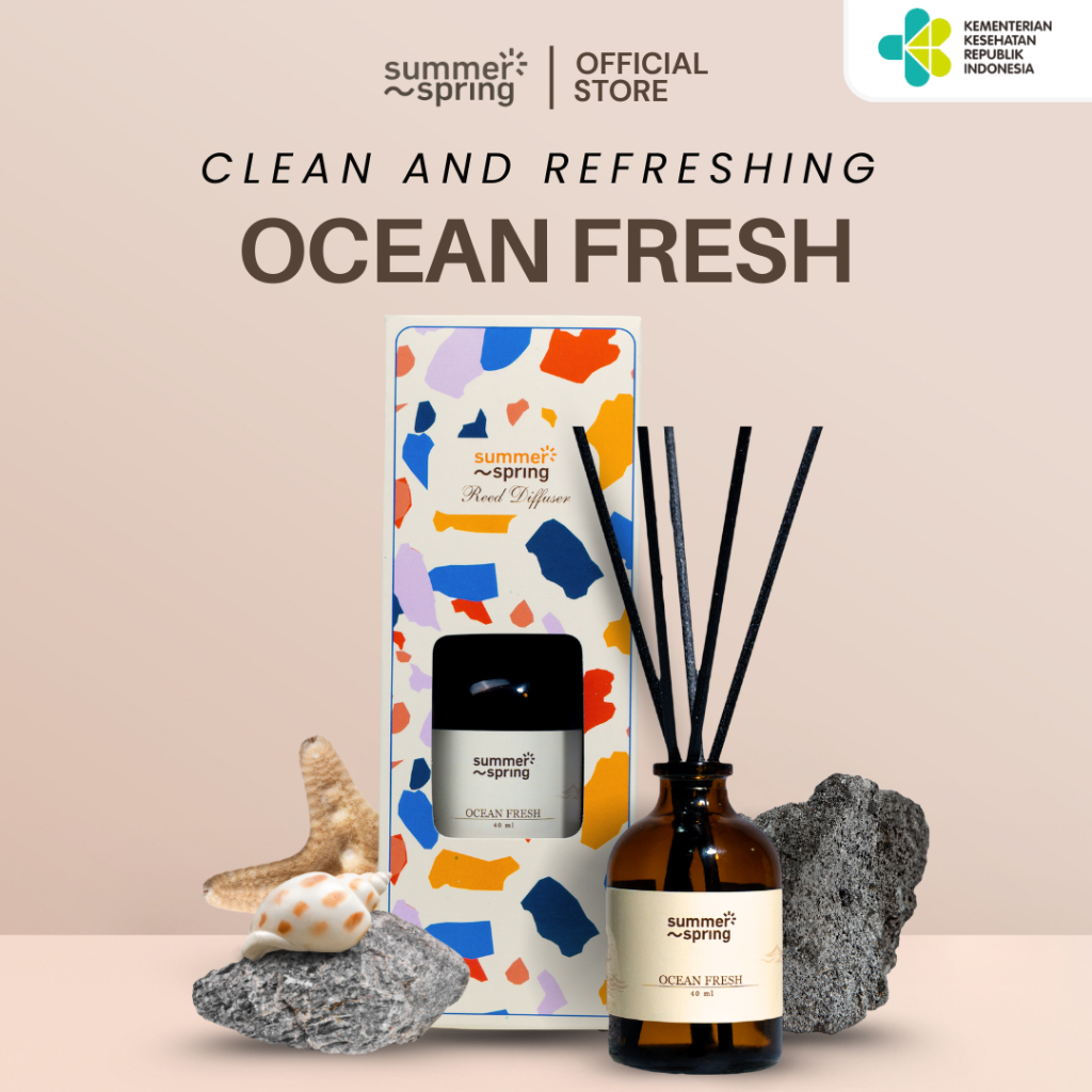 Jual Reed Diffuser Ocean Fresh / Summer Spring 40ML / Pengharum Pewangi ...