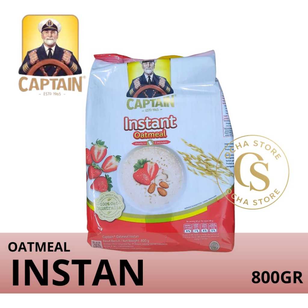 Jual Captain Oat Instant 800gr kemasan merah Untuk Keluarga Sehat ...