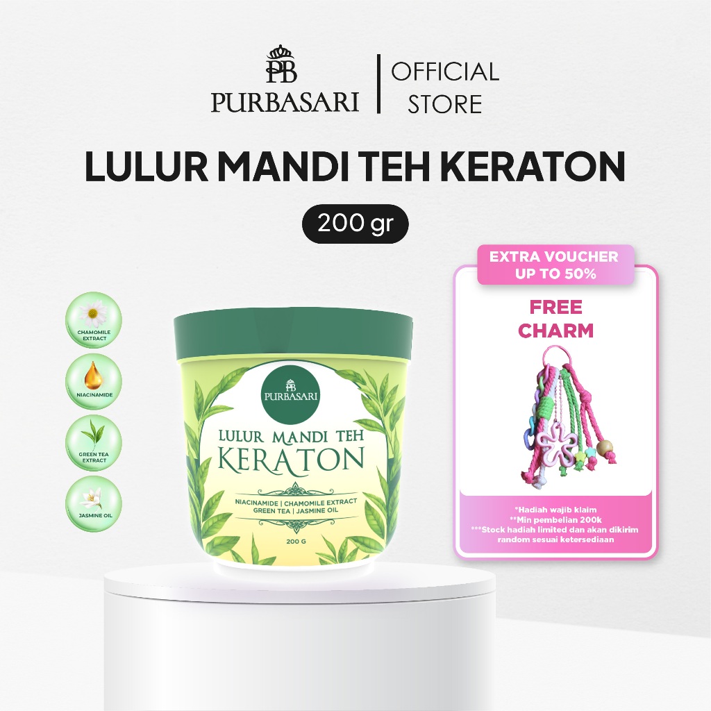 Jual Purbasari Lulur Mandi Teh Keraton / Lulur Pemutih Whitening ...