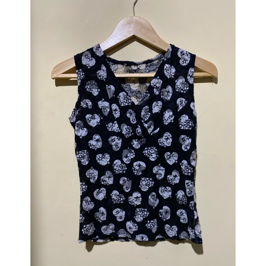 Jual Tanktop hitam motif | Shopee Indonesia