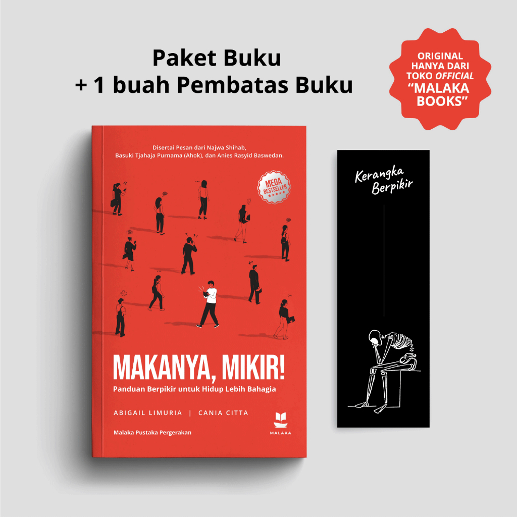 Jual Buku Makanya, Mikir! + 1 Pembatas Buku | Shopee Indonesia