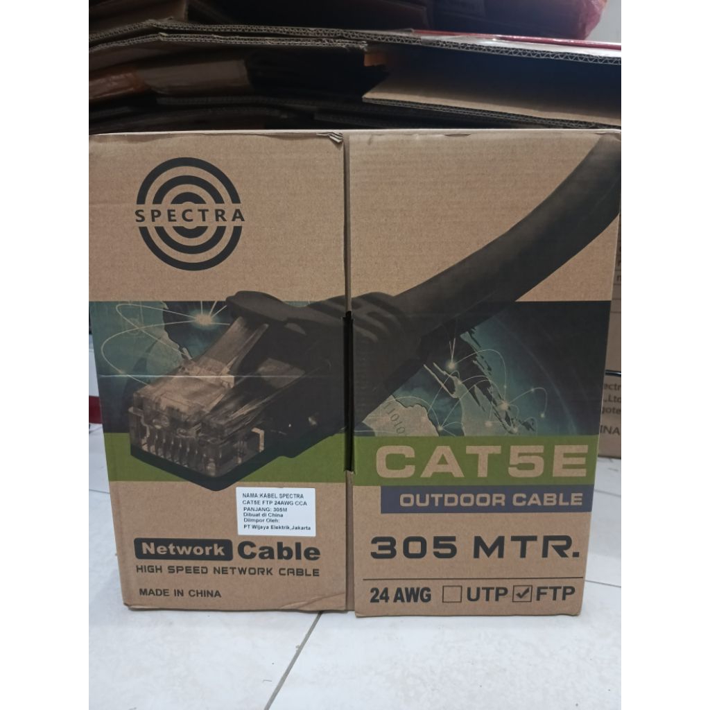 Jual KABEL LAN SPECTRA FTP CAT5E OUTDOOR & SPECTRA UTP CAT 5E INDOOR ...