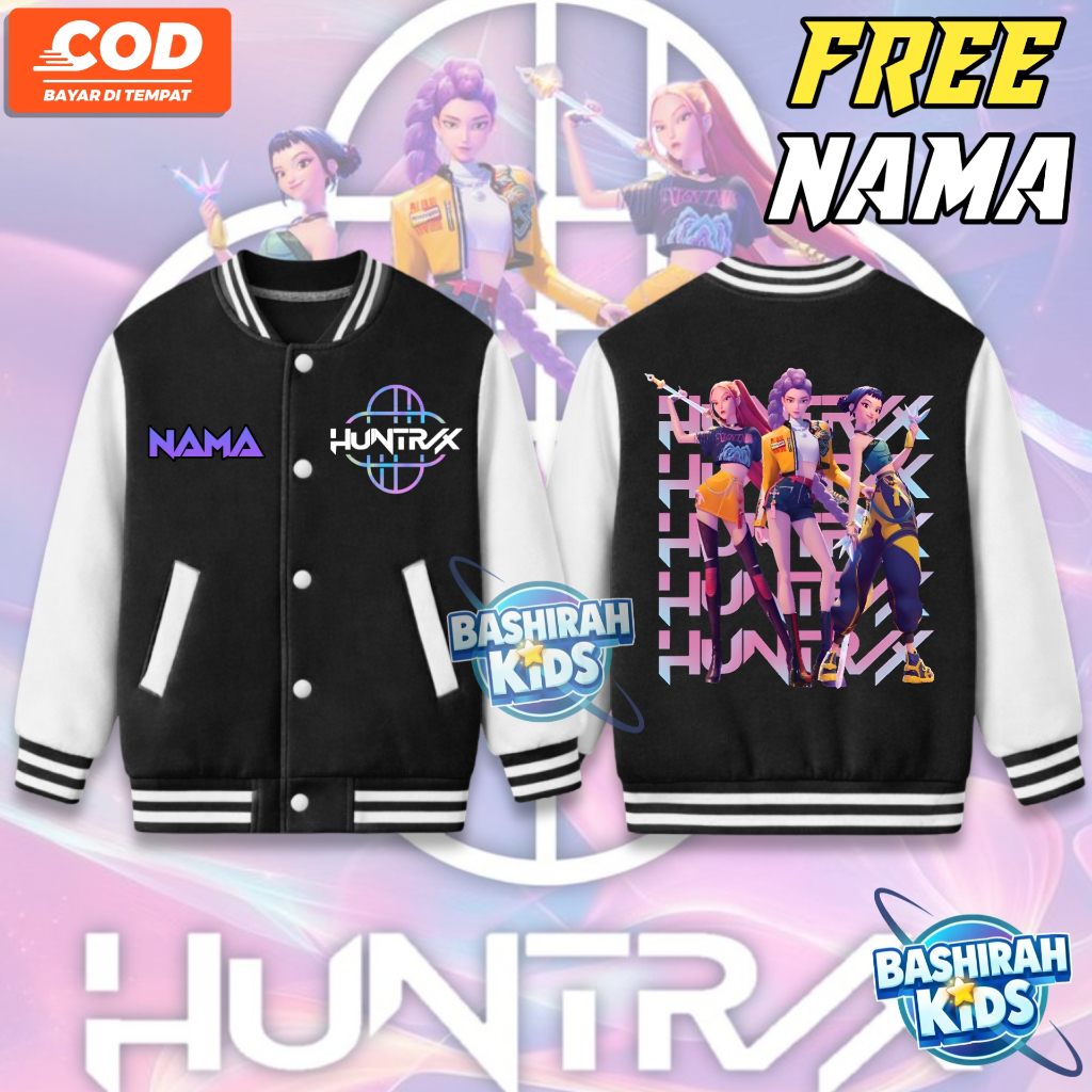 Jual Jaket Baseball Anak Huntrix Karakter Kpop Demon Hunters / Jaket ...