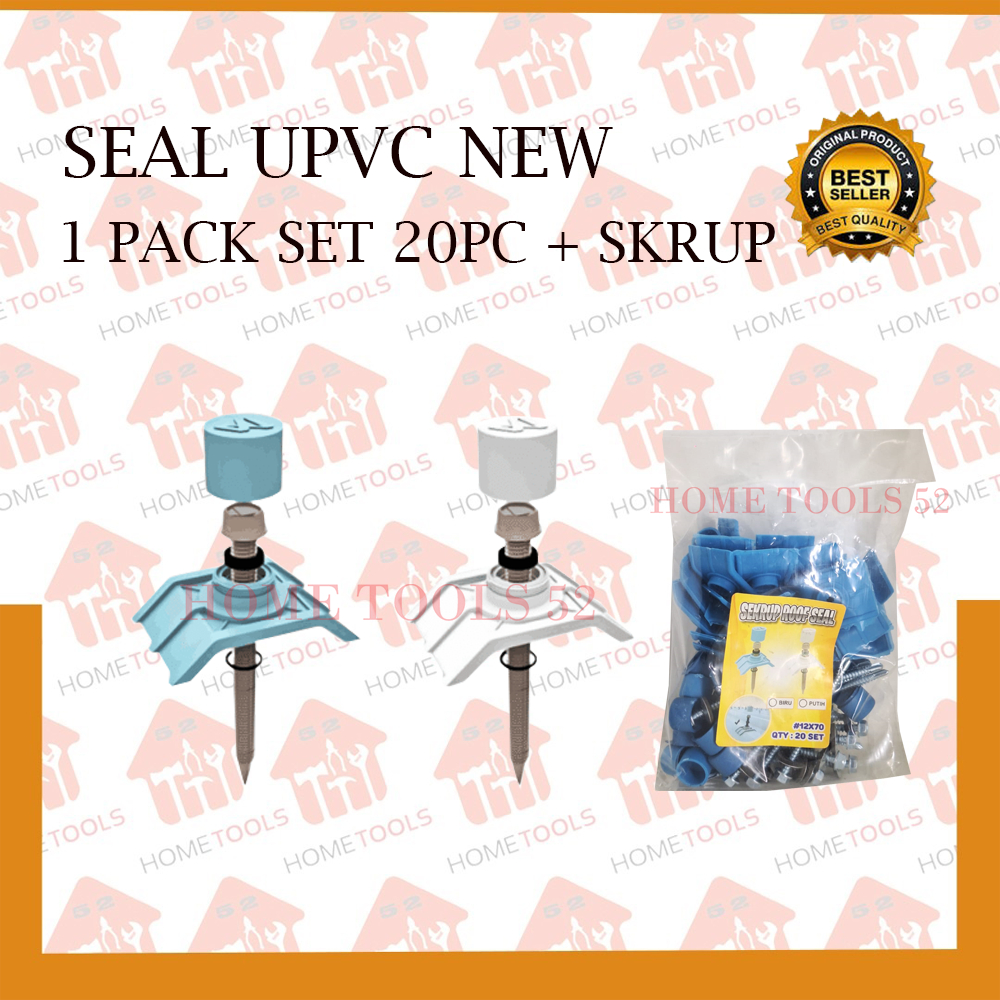 Jual RoofSeal + Baut / Roof Seal Atap Upvc Set 1 Pack Isi 20pc Warna ...