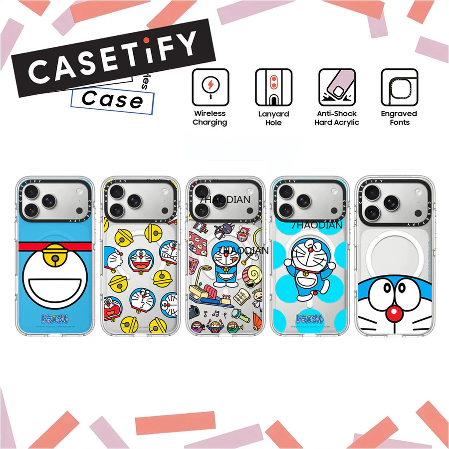 Jual Casing Anti Benturan CASETIFY MagSafe Doraemon Secret Gadgets Hard ...