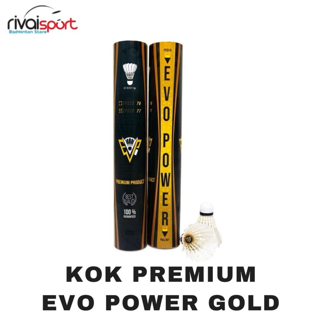 Jual Shuttlecock / Kok Evo Power Gold Premium Grade A+ | Shopee Indonesia