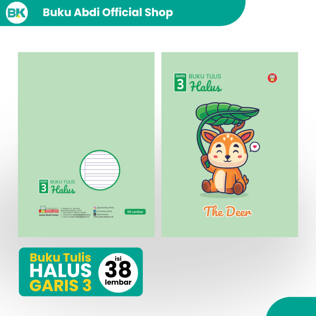 Jual Buku Tulis Halus 3 Garis – Latihan Tegak Bersambung Anak SD (1 ...