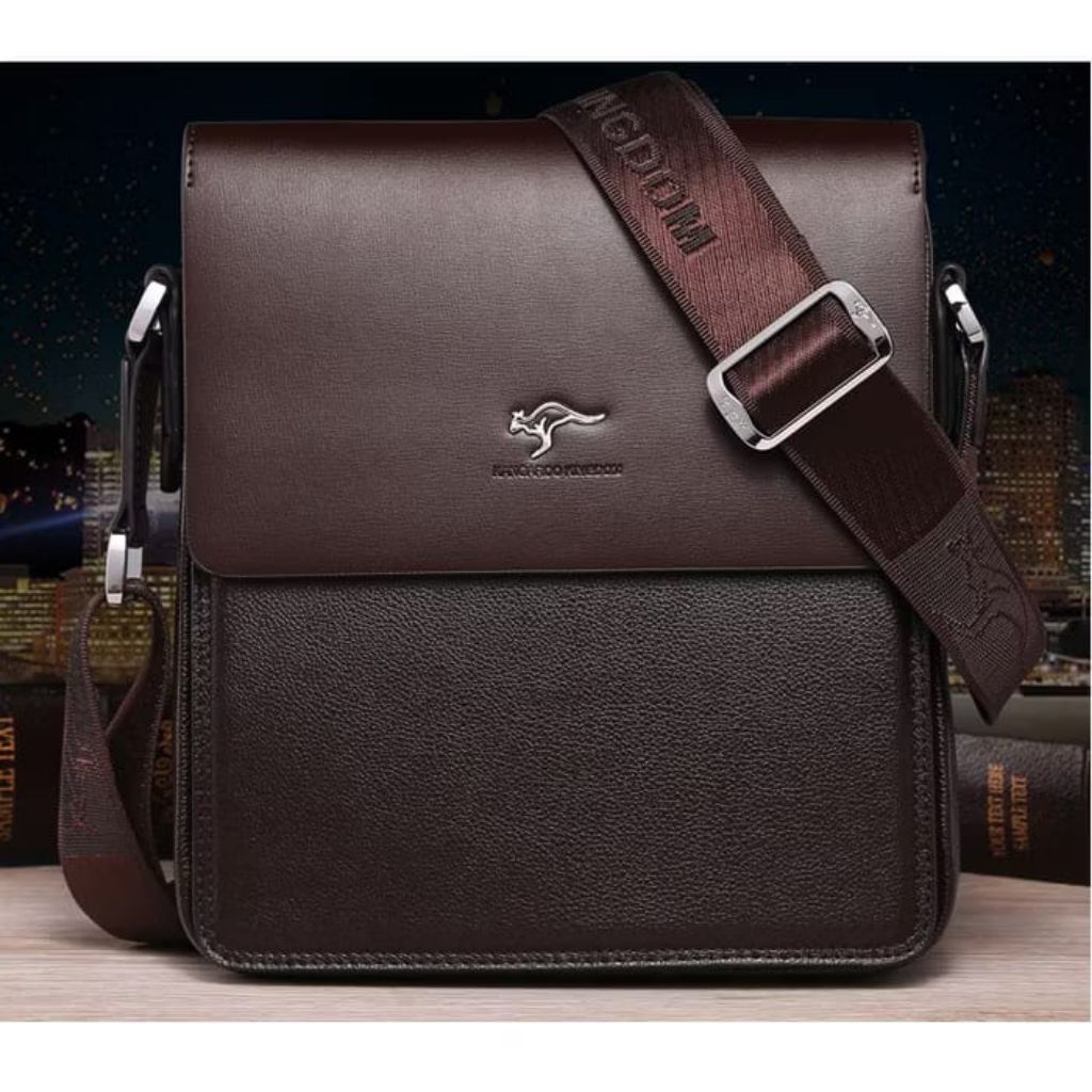 Jual TAS SELEMPANG KULIT PRIA KANGAROO KINGDOM | Shopee Indonesia