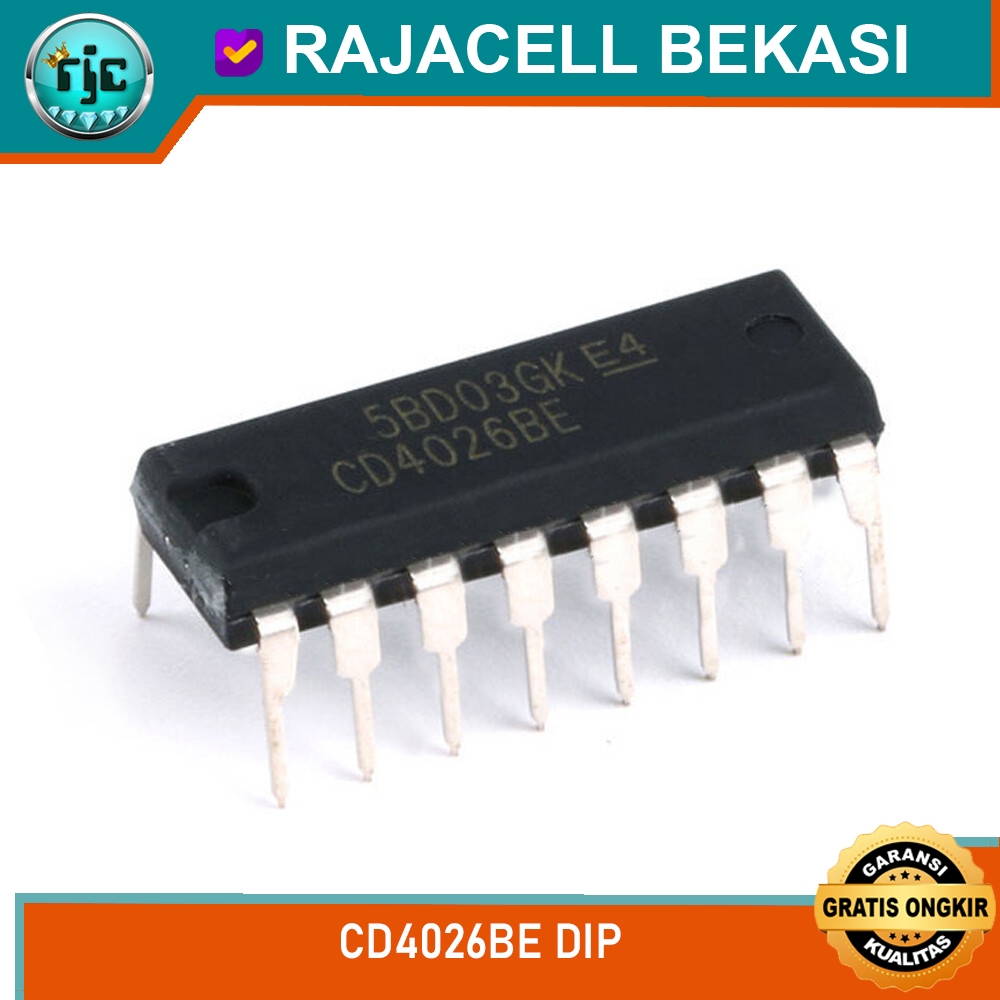 Jual IC CD4026BE CD4026 Decade Counter Divider 7-Segment Display ...