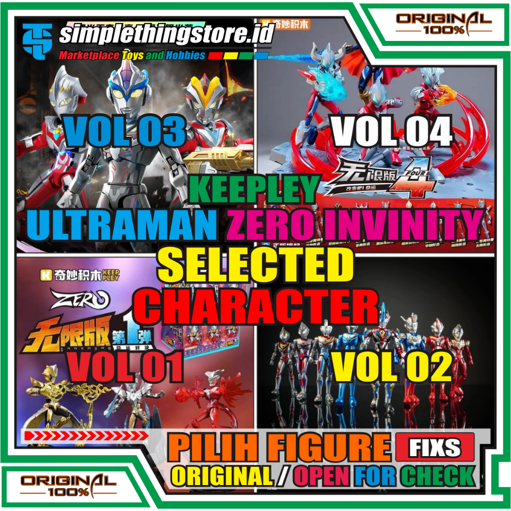 Jual Keeppley Ultraman Figure / Secret (Vol 01/Vol 02/Vol03/Vol 04 ...