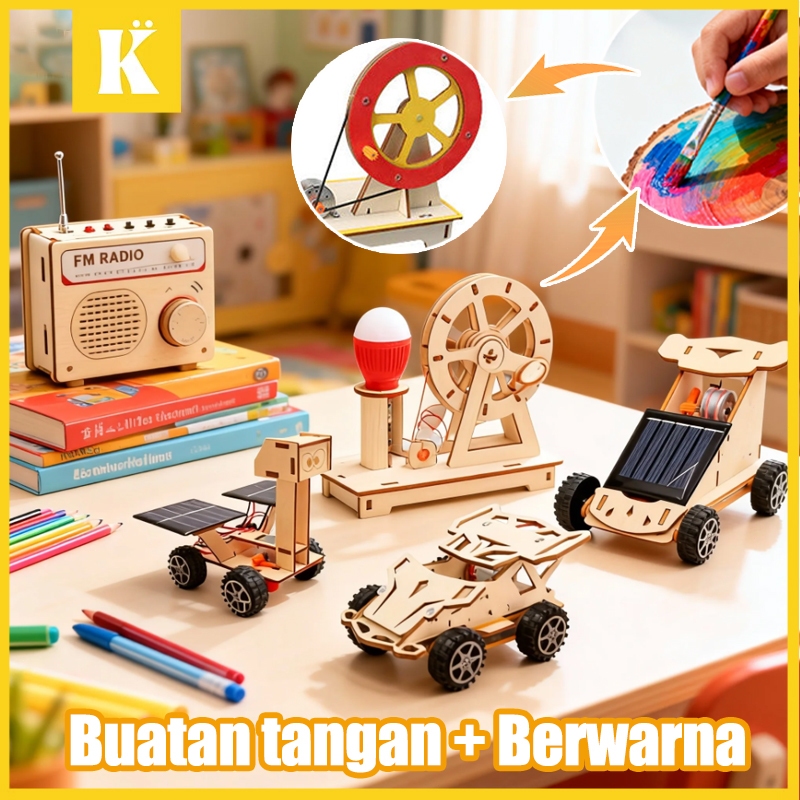 Jual Keeppley Mainan Edukasi Diy Robot Car Rakitan Generator Bohlam ...