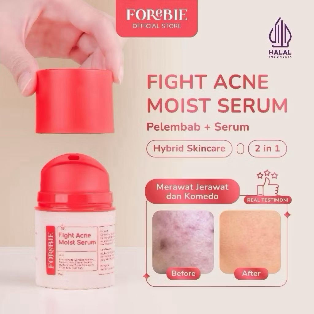 Jual FOREBIE - Acne Fight Acne Moist Serum | ACNE MOISTURIZER CREAM ...