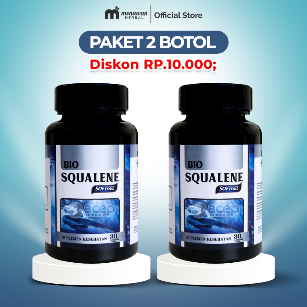 Jual Bio Squalene Minyak Ikan Hiu Original Paket 2 Botol | Suplemen ...