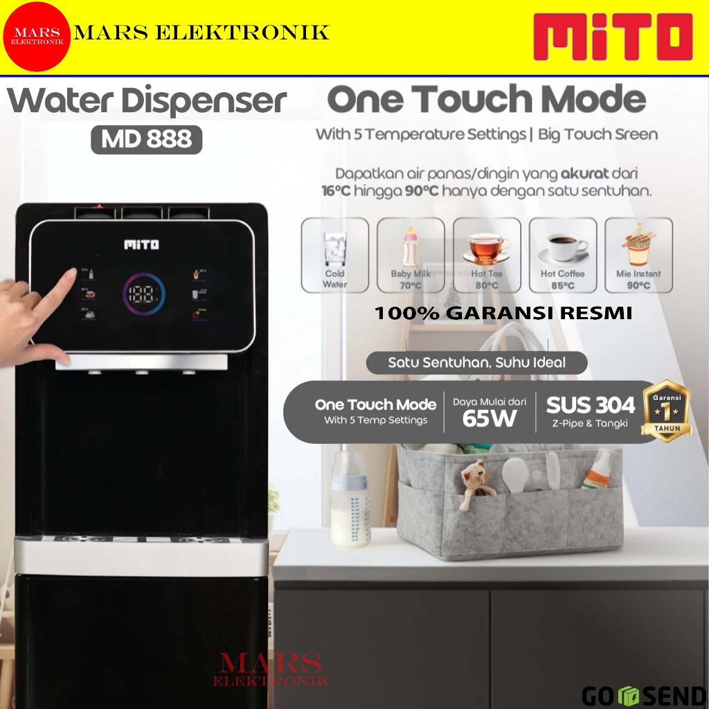 Jual MITO DIGITAL DISPENSER MD888 - PIPA STAINLESS - BIG TOUCH SCREEN ...