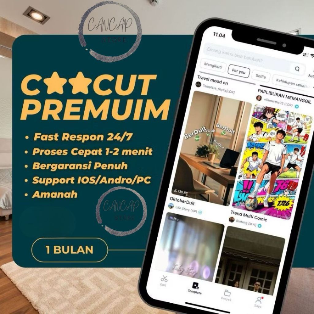Jual FULL PACK TEMPLATE CAPCUT BUAT CREATOR MALAS EDIT TAPI MAU HASIL ...
