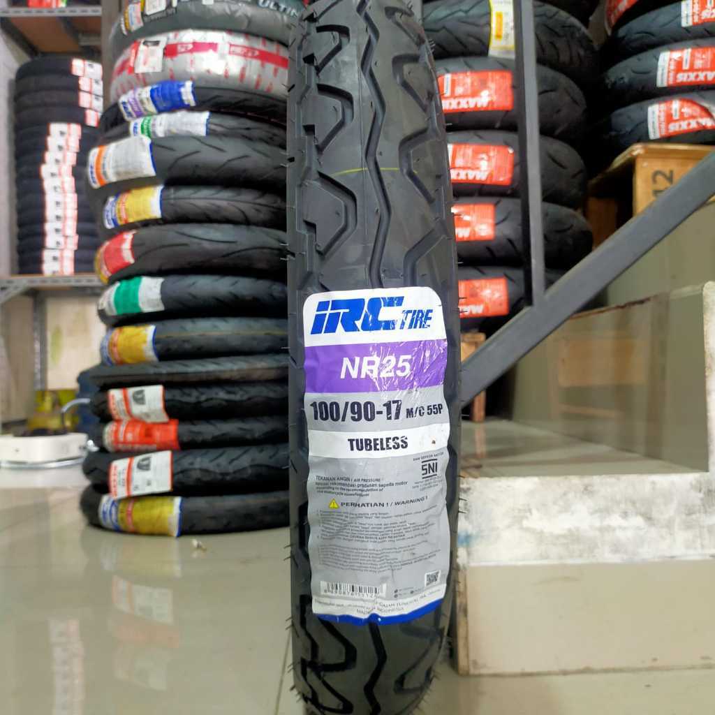 Jual [ TUBELESS- RING 17 ] NR25 100 / 90 - 17 IRC NR 25 ban luar motor ...