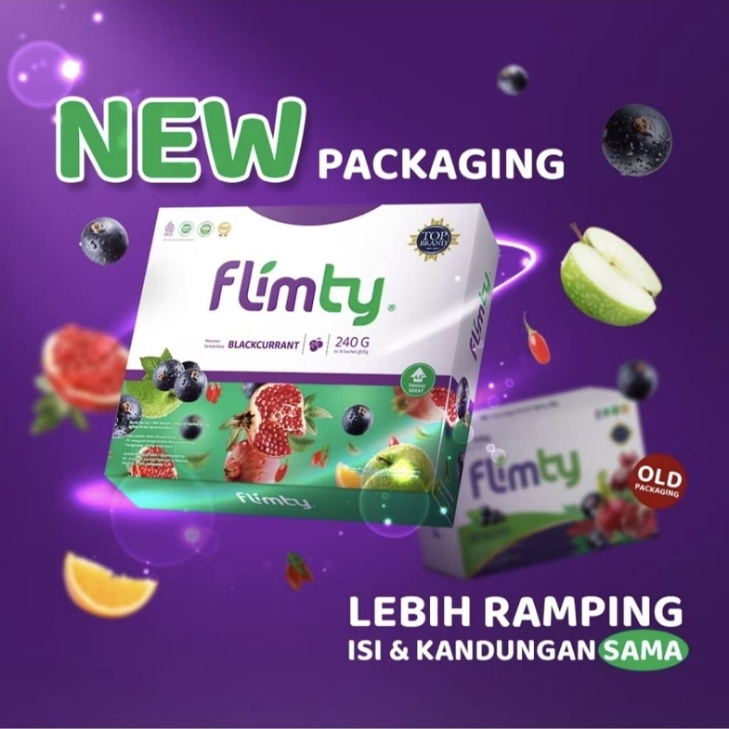 Jual Flimty Fiber 1 Box Isi 16 Sachet Original | Shopee Indonesia